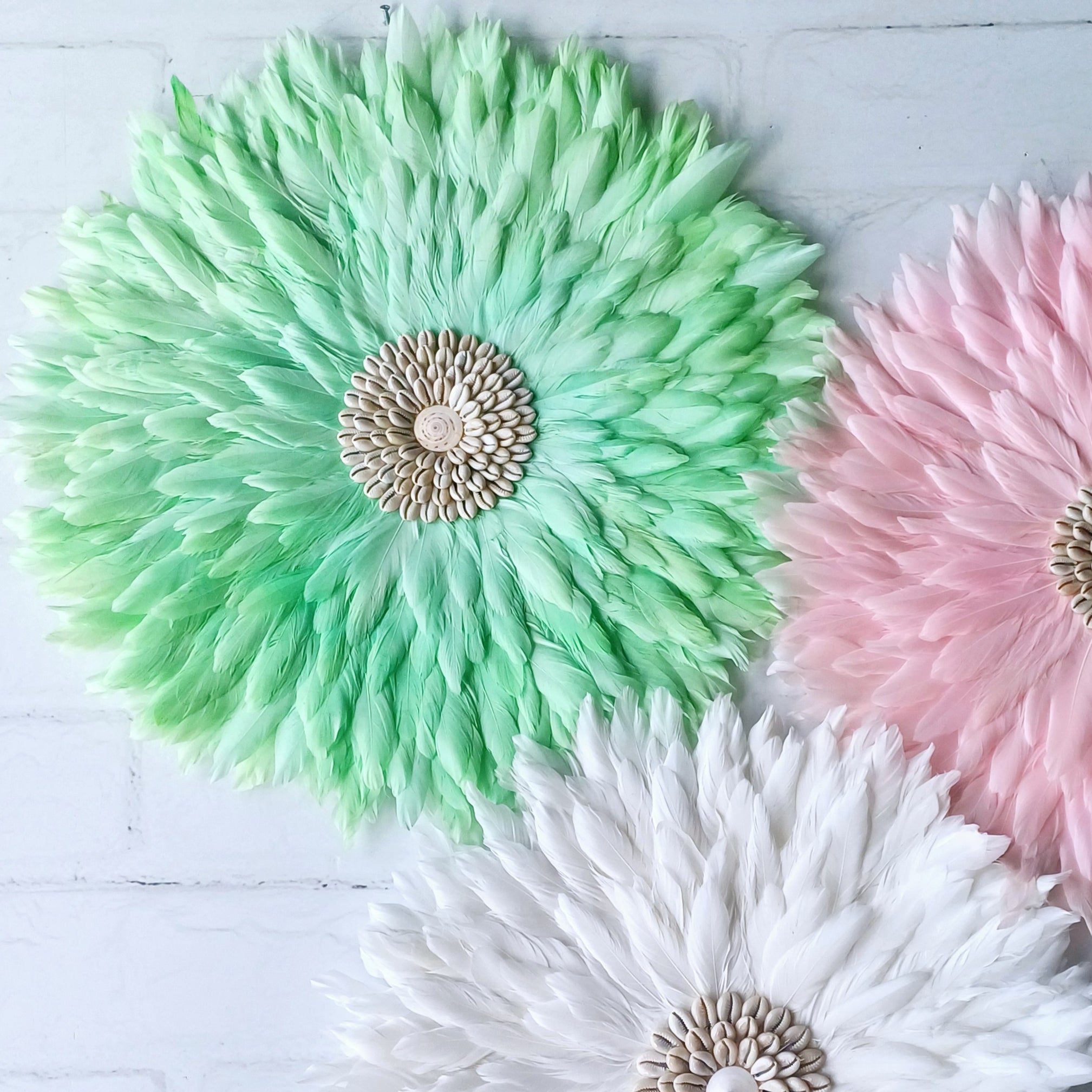 Small Hint of Mint Juju – Coastal Feather Wall Art | Home Story