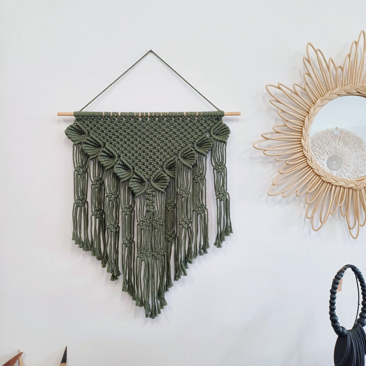 Forrest Green Macrame Wall Hanger – Home Story