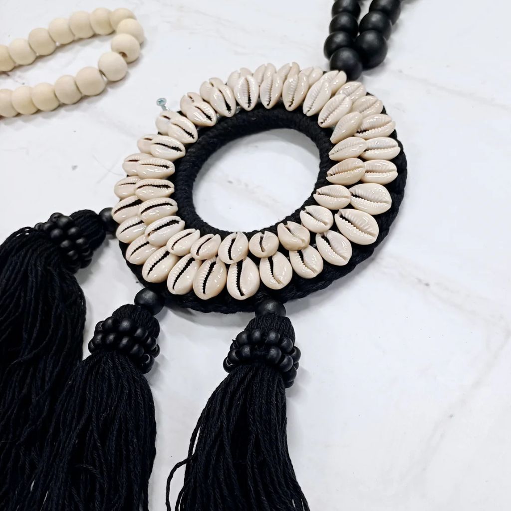 Papua Circle Shell Tassel – Handcrafted Decorative Accent | Home Story