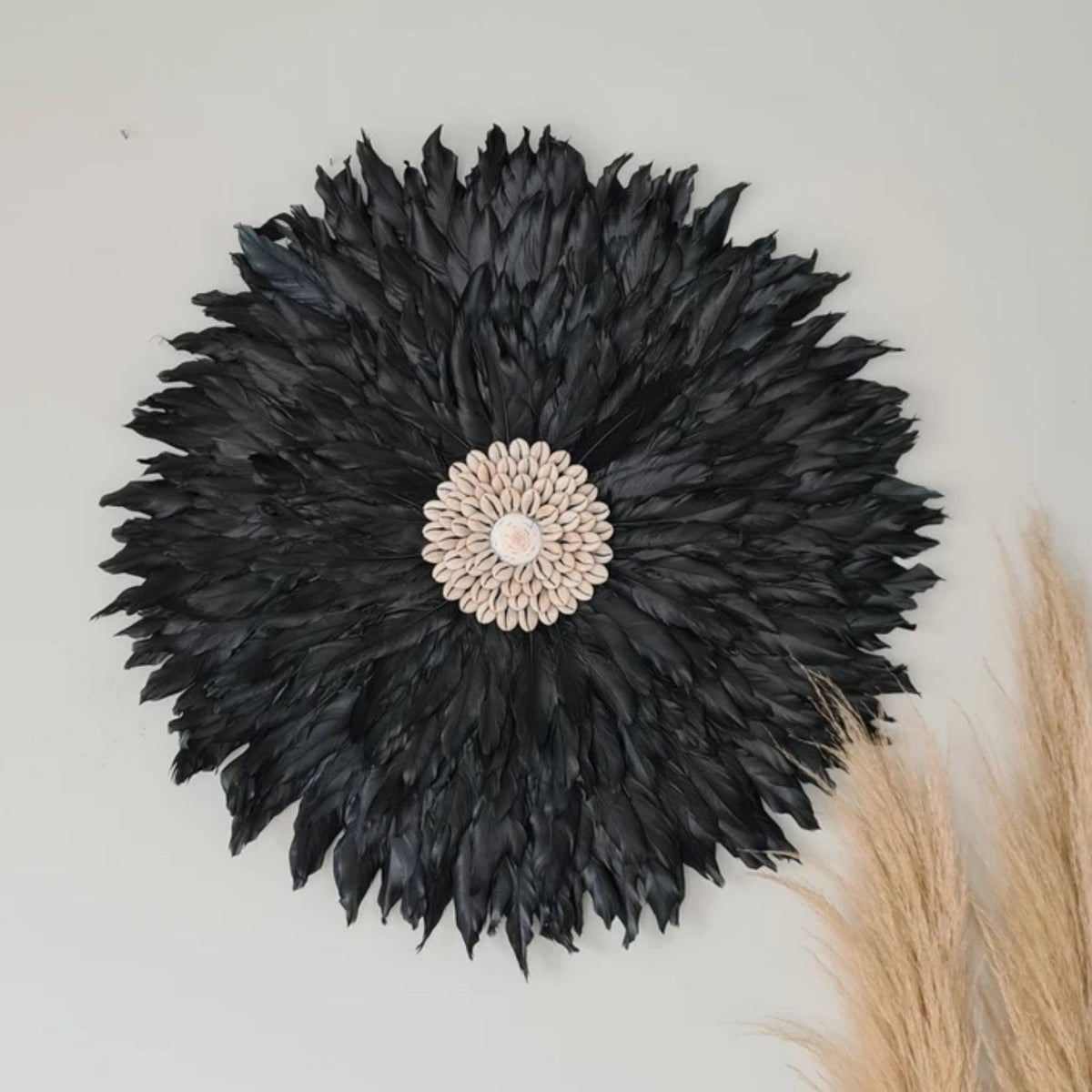 Large Black & Papua Juju – Handcrafted Wall Art | Home Story